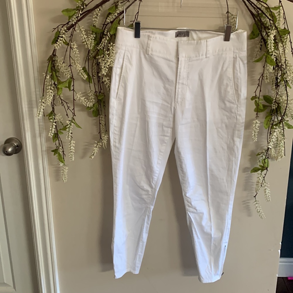 Helmut Lang Drop Slim Ankle Zip Pants. Size 6 - Gem